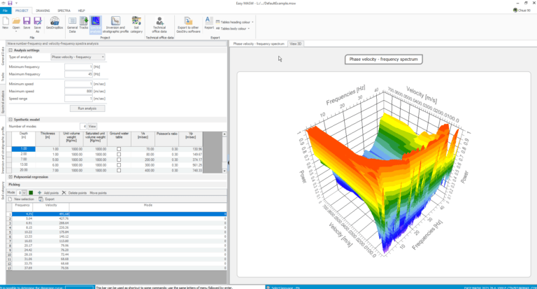 Multi-Channel Analysis of Surface Waves - Easy MASW - Geostru
