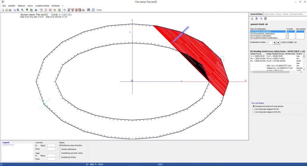 Calculation of reinforced concrete sections according Ec - RC-SEC-EN - GeoStru EU